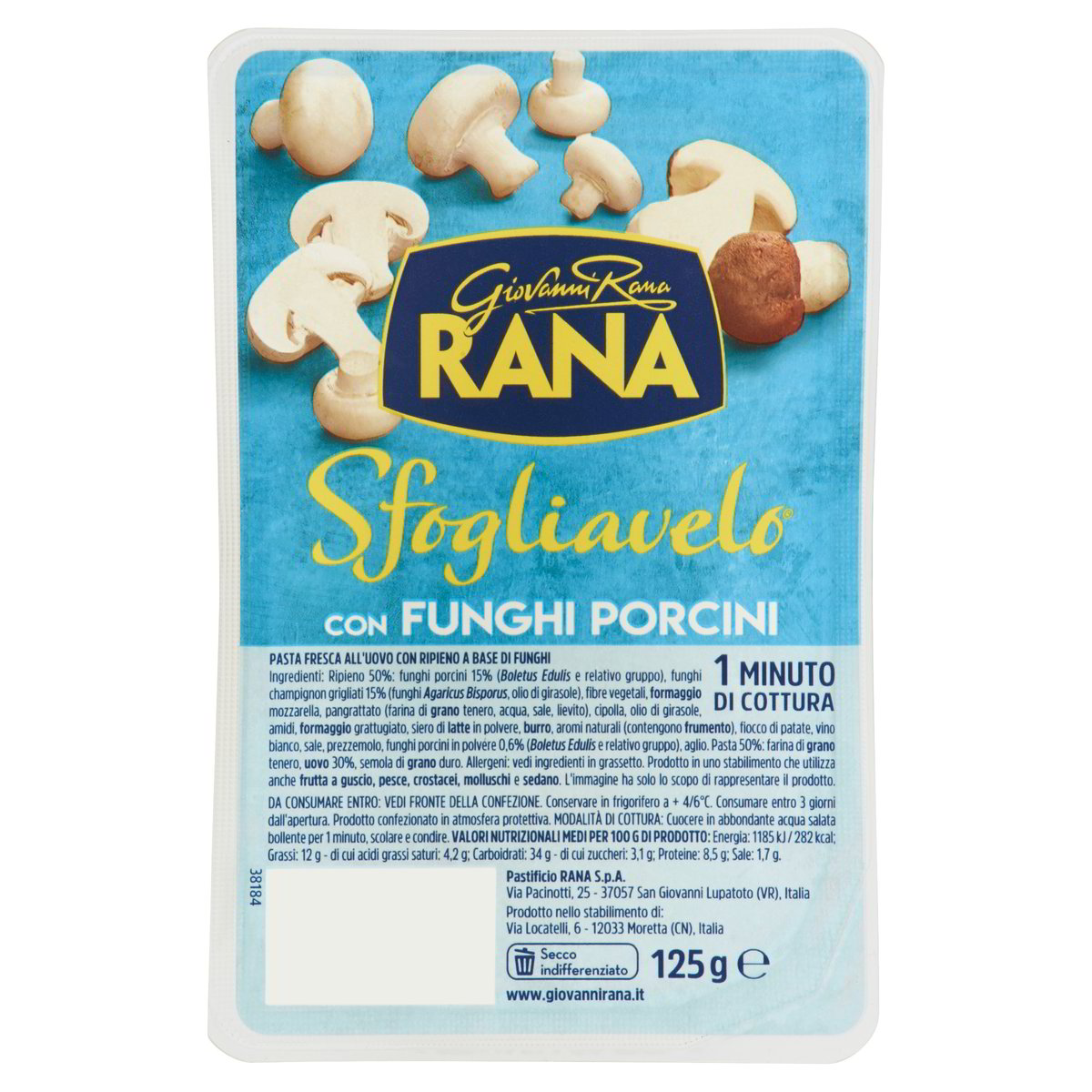 RANA SFOGLIAVELO FUNGHI PORCINI GR.125 - l'ecommerce secondo Iper Tosano