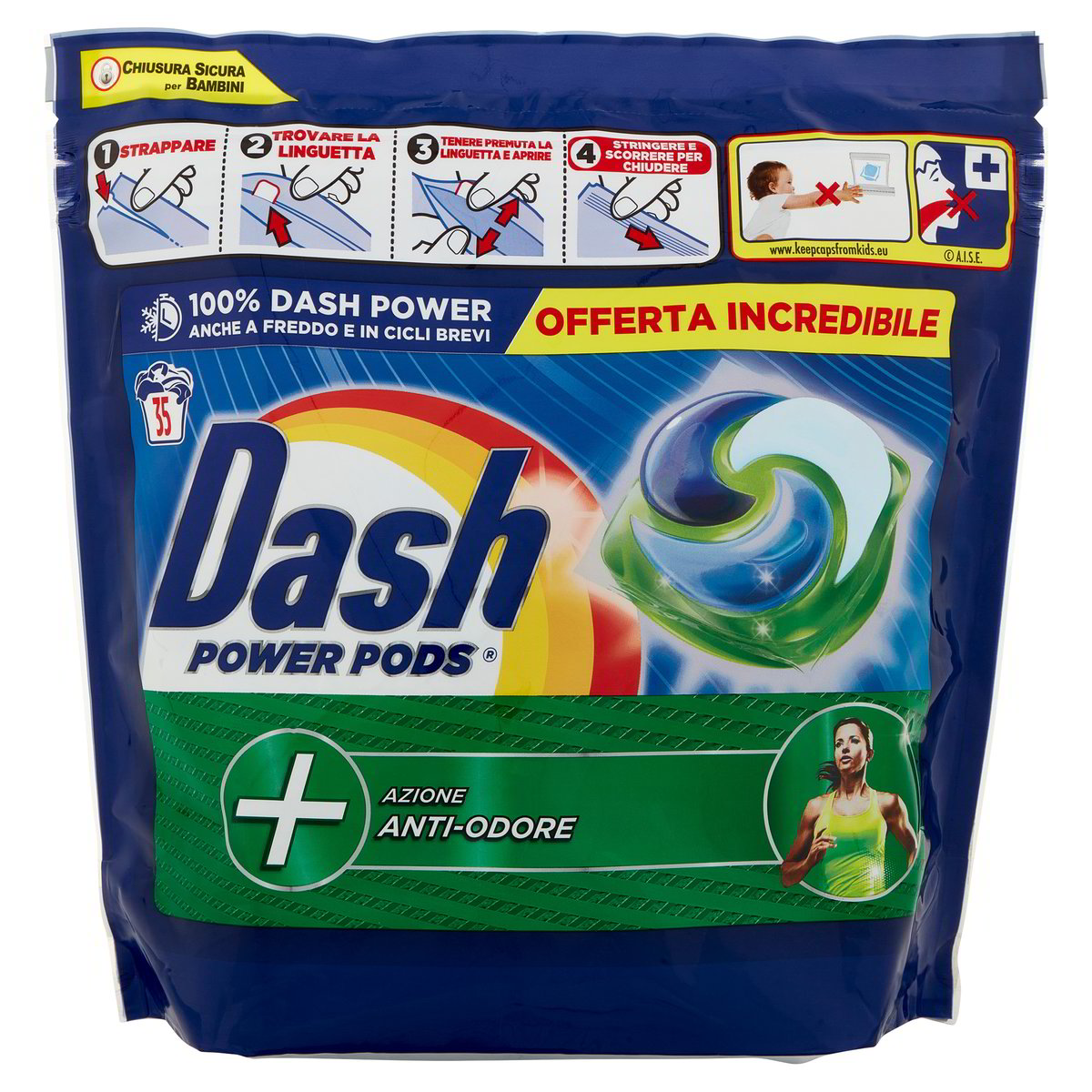 PODS POWER ANTIODORE DASH X35 - l'ecommerce secondo Iper Tosano