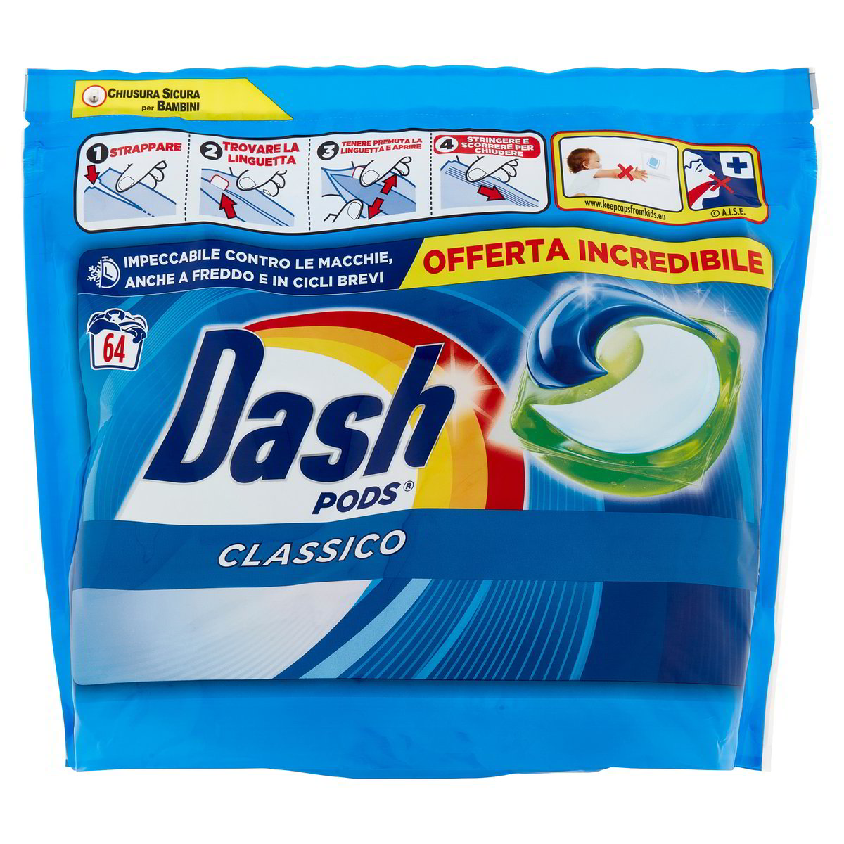 PODS BLU REGOLARE DASH X64 - l'ecommerce secondo Iper Tosano