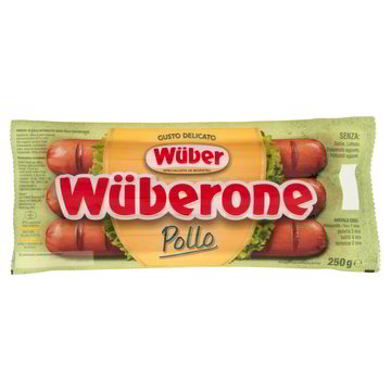 WUBERONE WURSTEL DI POLLO WUBER GR.250 - l'ecommerce secondo Iper Tosano