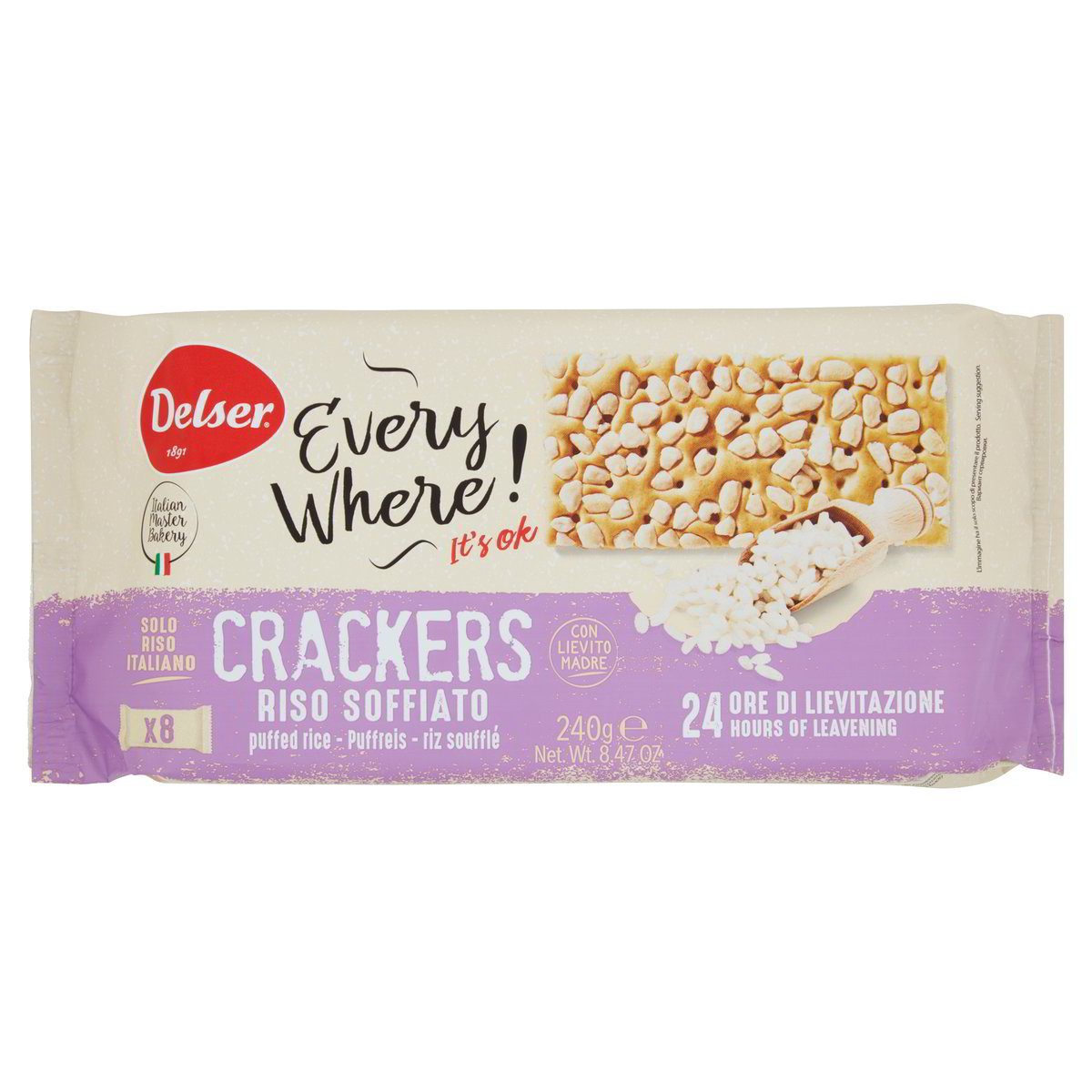 CRACKERS RISO DELSER GR.240 - l'ecommerce secondo Iper Tosano