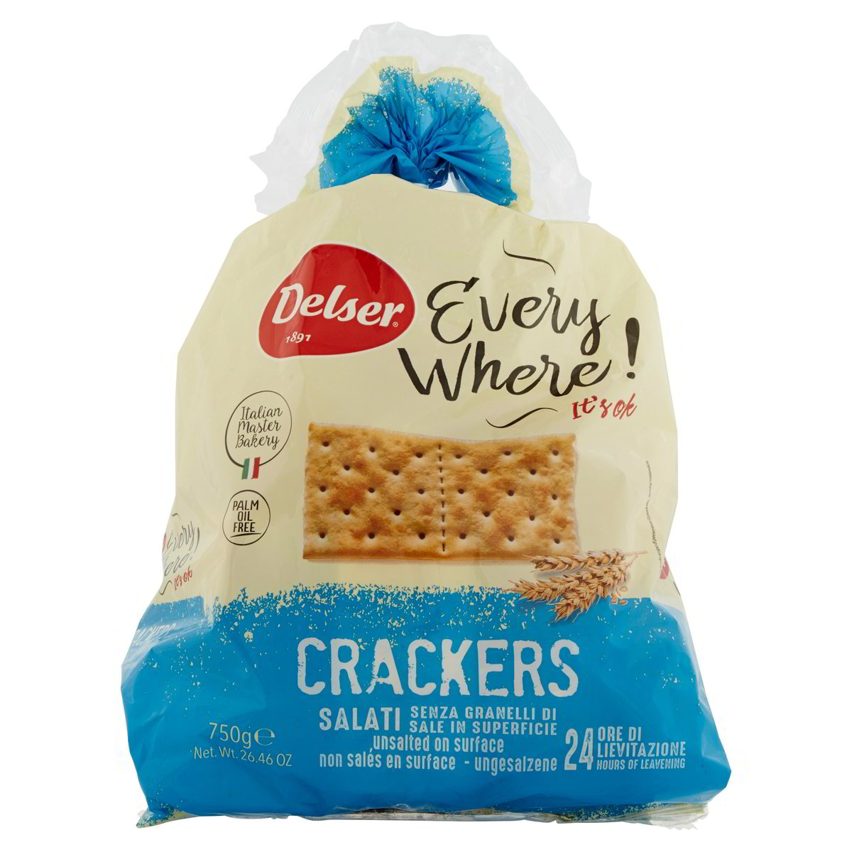 CRACKER NON SALATI IN SUPERFICIE DELSER GR. 750 - l'ecommerce secondo ...