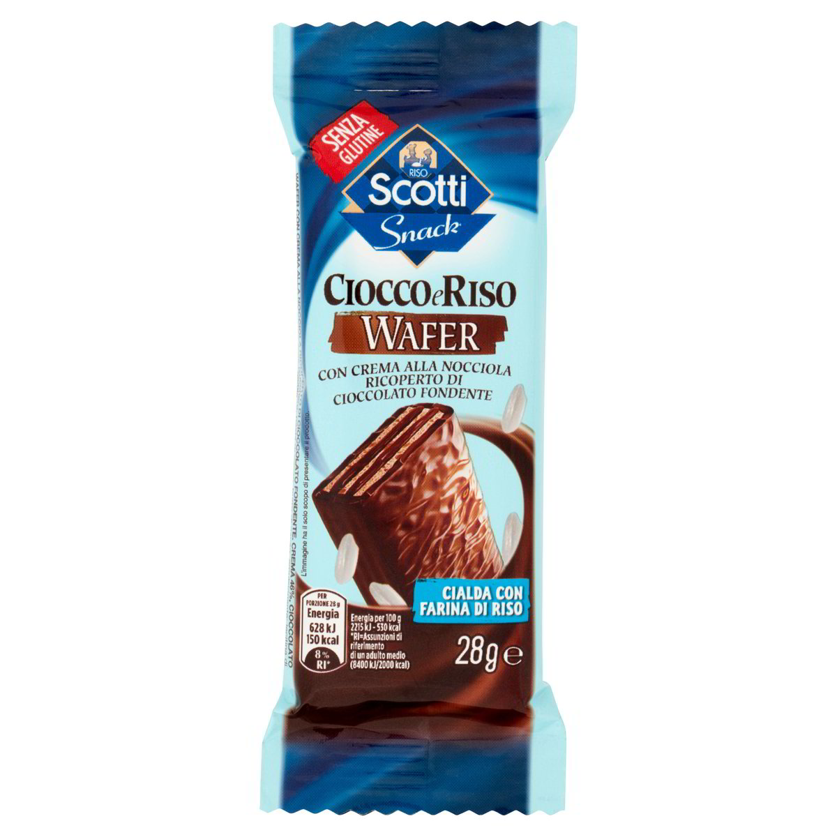 WAFER CIOCCO RISO SENZA GLUTINE GR.28 RISO SCOTTI GR.28 - l'ecommerce ...