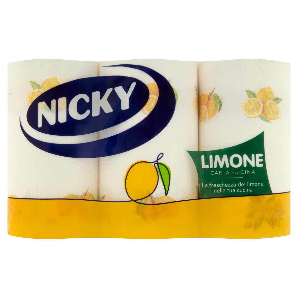 MAXI ASCIUGATUTTO LIMONI 3 ROTOLI NICKY - l'ecommerce secondo Iper Tosano
