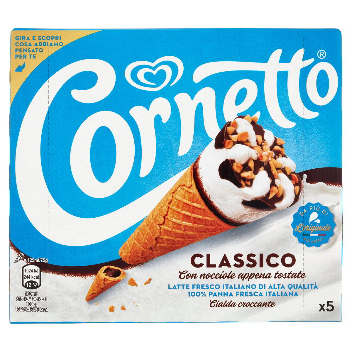 CORNETTO CLASSICO X5 G.375 NEW ALGIDA GR. 375 - l'ecommerce secondo ...
